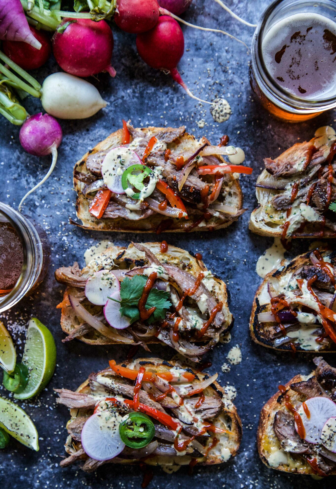 Thai Steak Toasts with Lemongrass Aioli - The Curious Plate