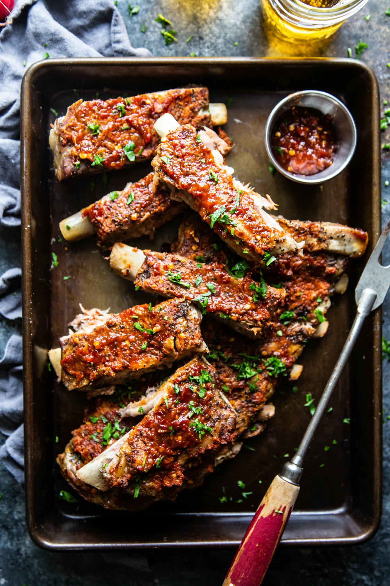 Slow Cooker Sweet & Spicy Thai Ribs