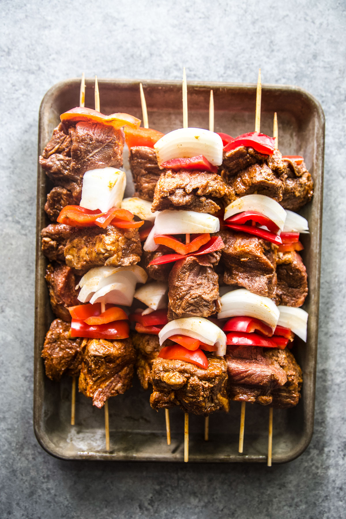Beef Shawarma Skewers